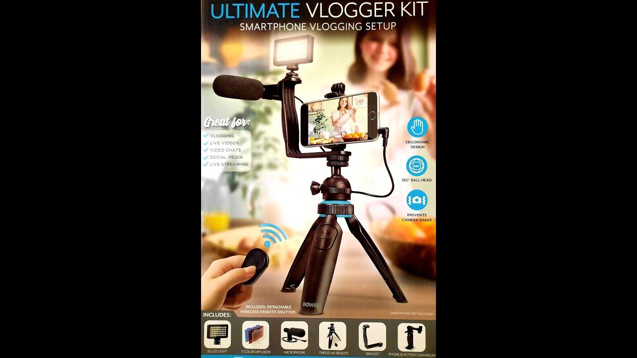 TUTORIAL ON HOW TO ASSEMBLE BOWER SMARTPHONE VLOGGER KIT from WALMART ...
