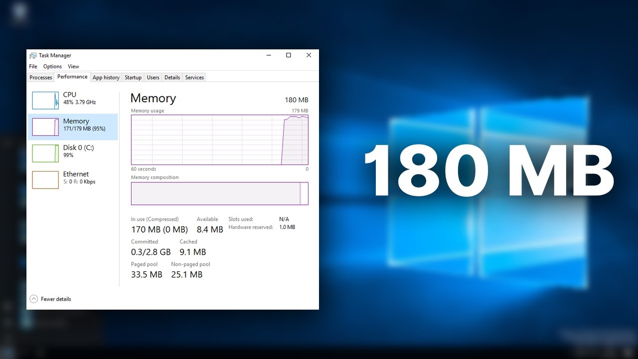 Tiny10... with 180MB RAM? - YouTube