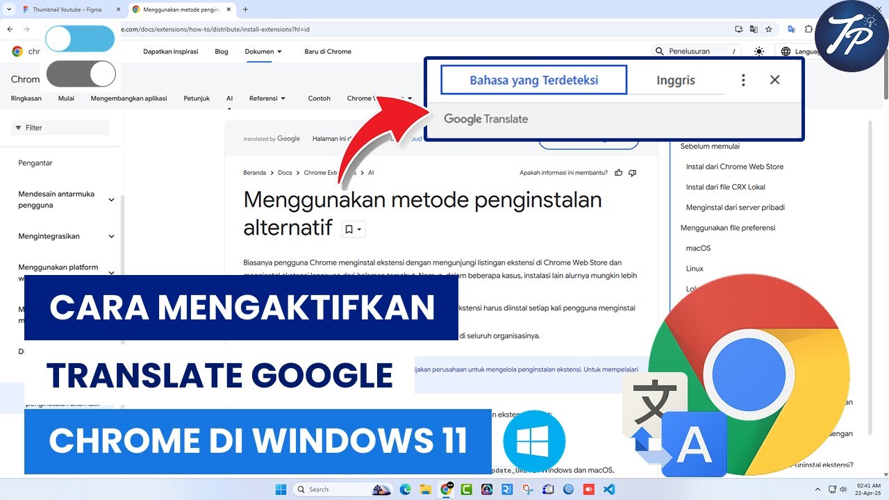 Cara Menghidupkan Fitur Translate Google Chrome Di Windows 11 | Turn On Translate - YouTube