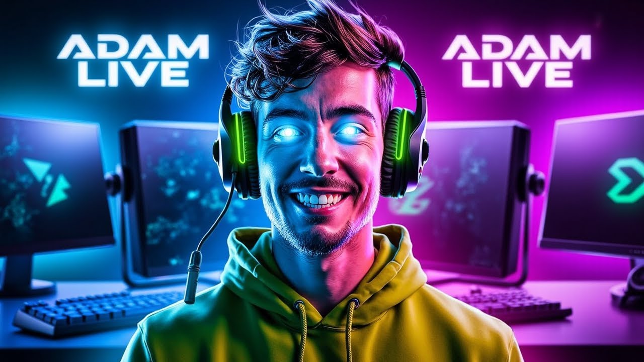 ADAM GAMING ON LIVE - YouTube