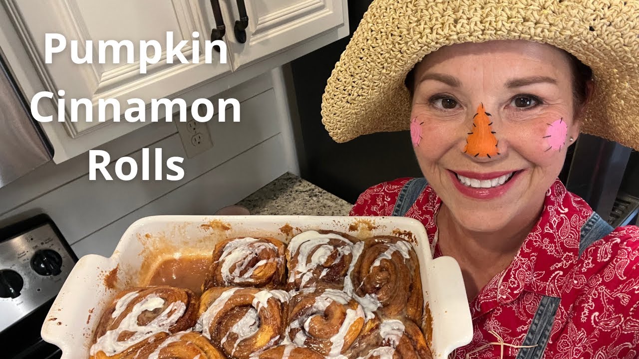 Pumpkin Cinnamon Rolls Following A Viral Trend On Tiktok Cinnamon