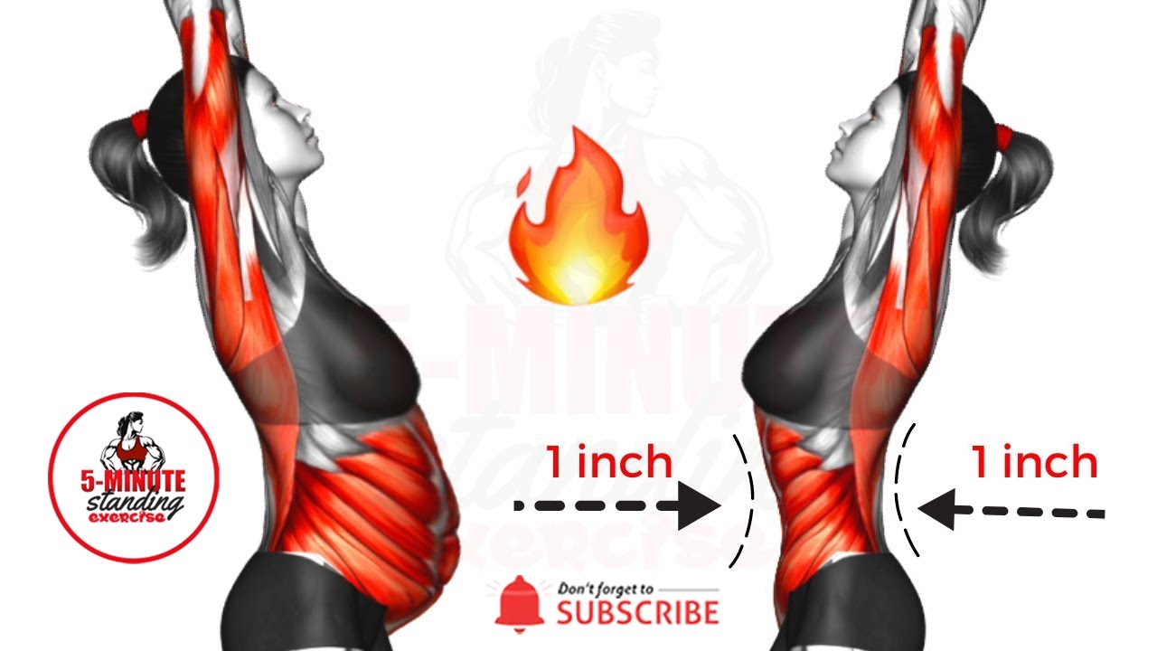Exercise To LOSE 2 INCHES OFF WAIST in 1 Week 🔥 Do This STANDING 30-Min ...