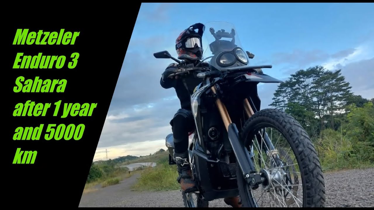 Tire review : Metzeler Enduro 3 Sahara after 1 year and 5000 KM - YouTube