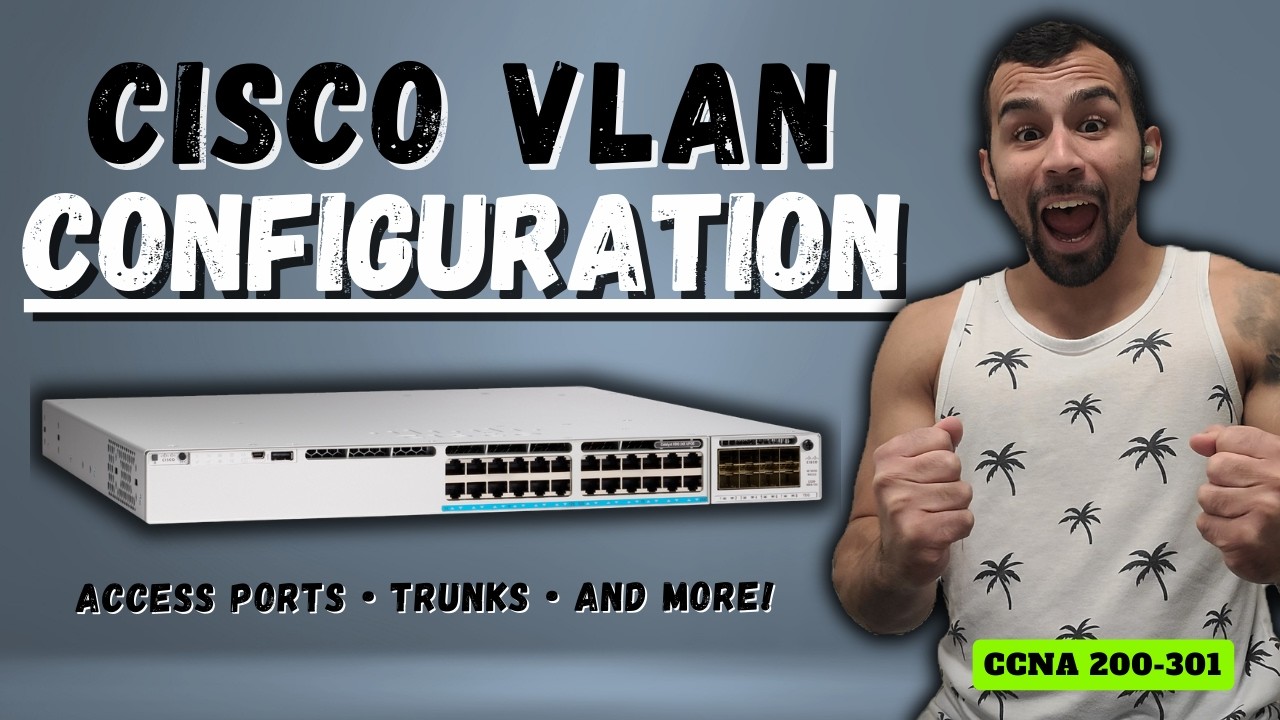 Cisco VLAN Configuration Guide (CCNA 200-301 VLAN Lab) - YouTube