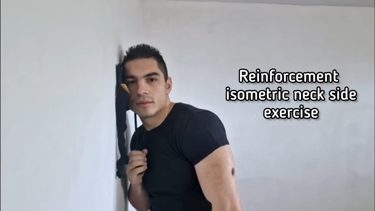 Reinforcement isometric neck side exercise | How to perform | Benefits ...