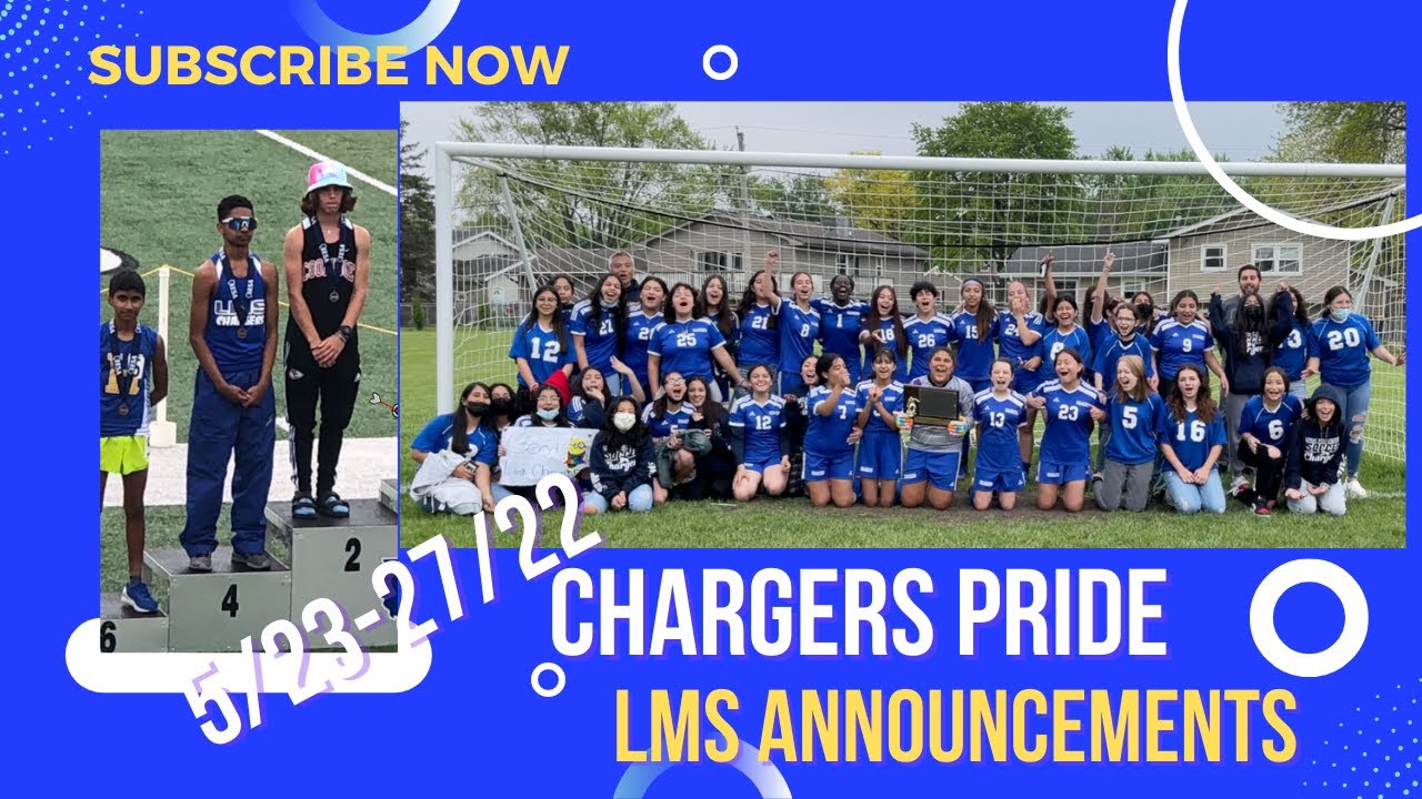 LMS ANNOUNCEMENTS FOR THE WEEK OF 5/23-27/22 - YouTube