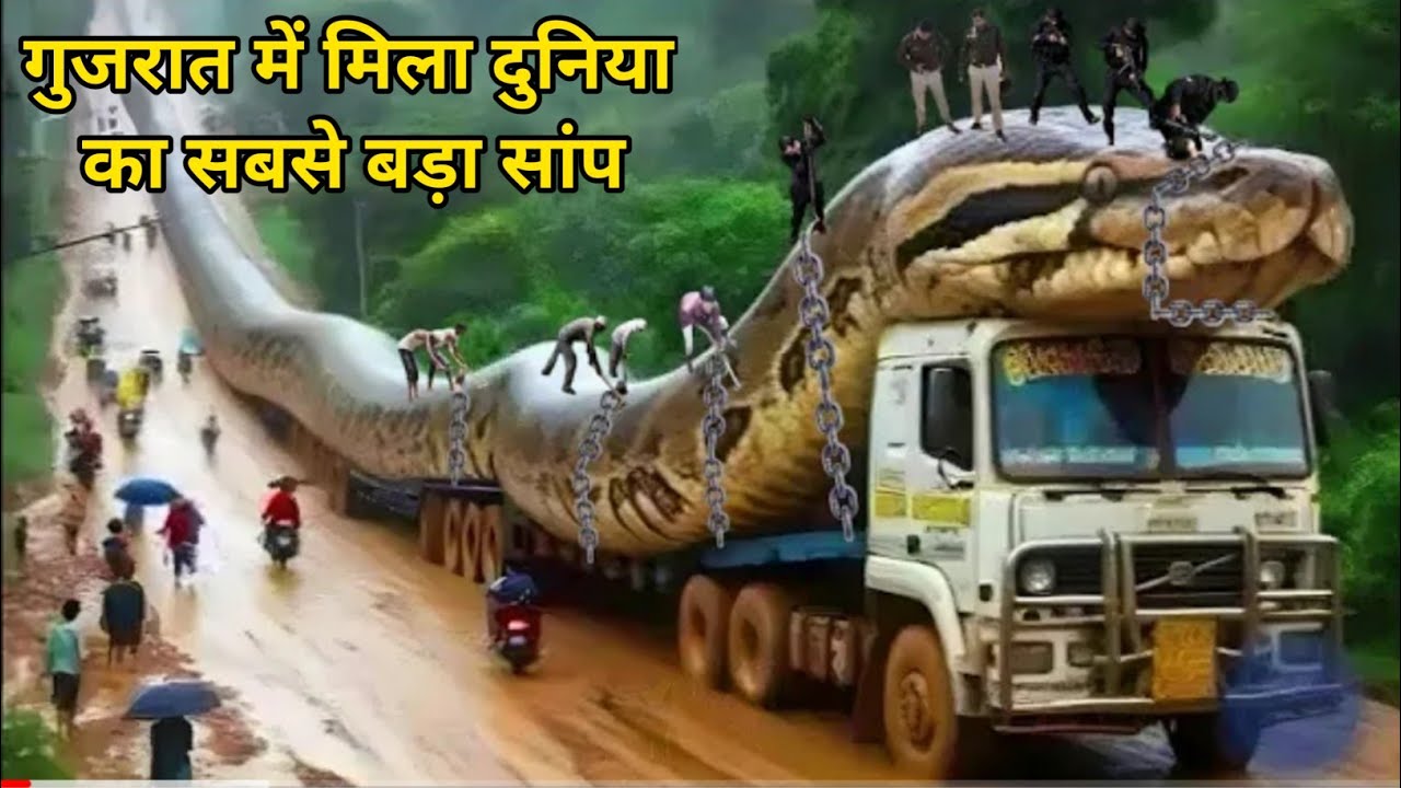 दुनिया का सबसे बड़ा सांप मिला गुजरात में || world's largest snake live ...