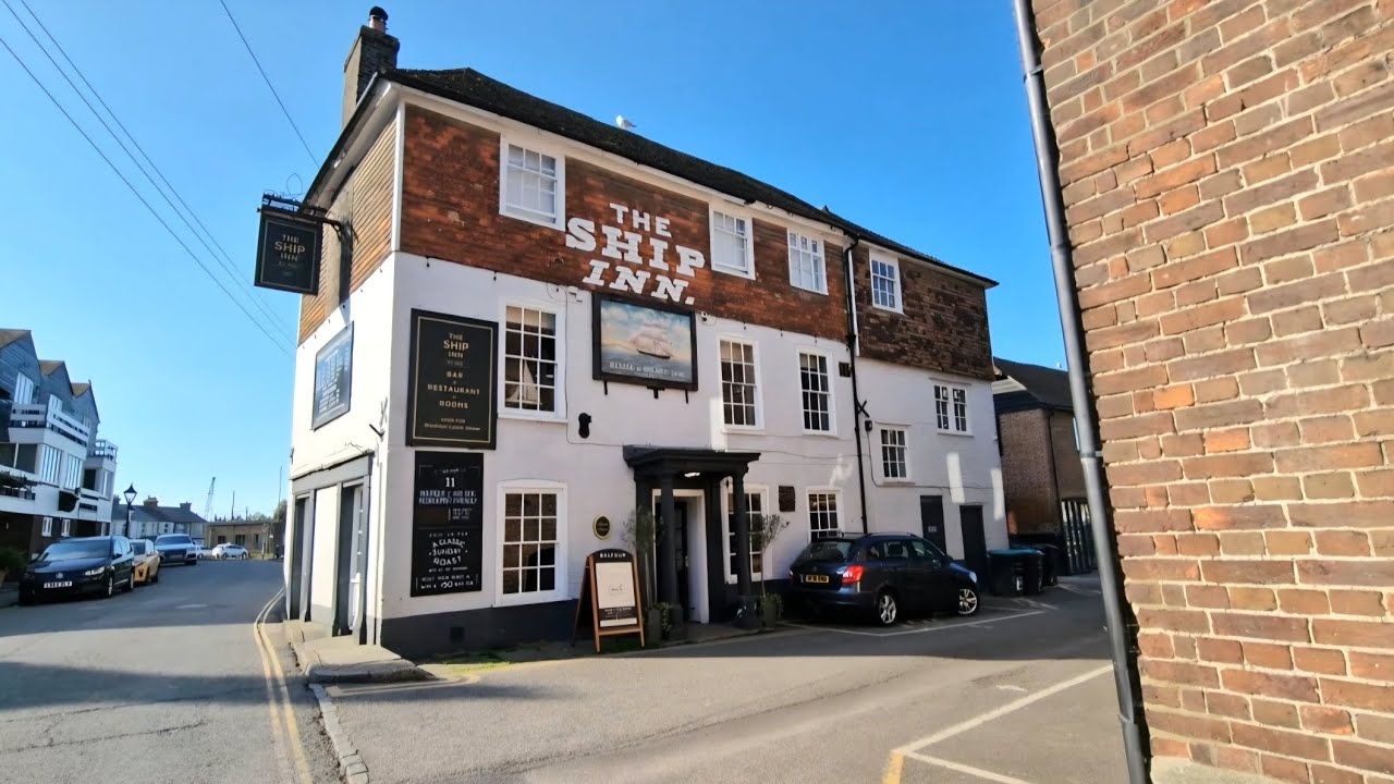 The Ship Inn, At The Strand In Rye East Sussex = Daytime & Nighttime ...