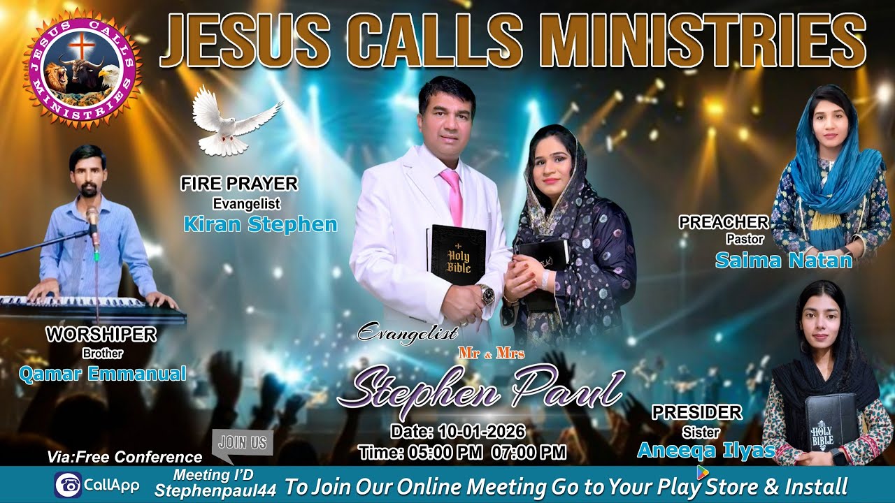 Jesus Calls Ministry (Evening Meeting 10-January-2026) Norway Oslo ...