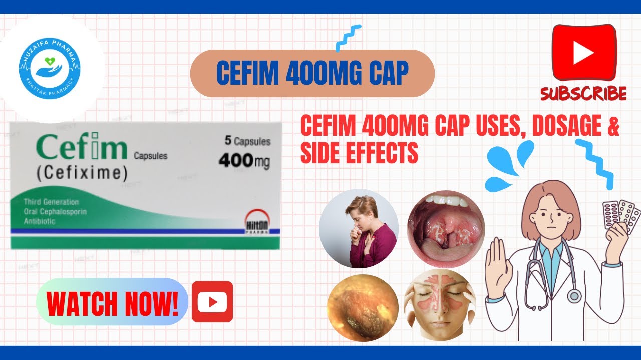 Cefim 400 mg capsules uses | Cefixime | Dose | side effects | Cefim ...