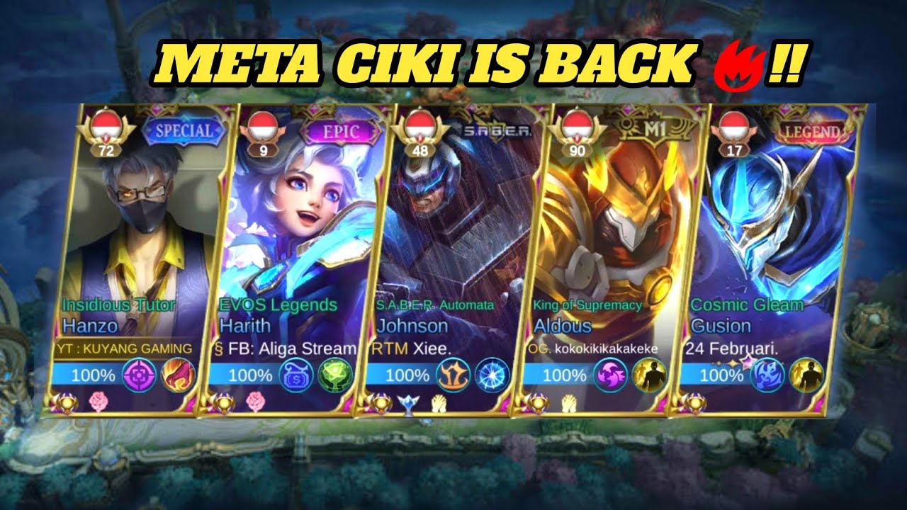 HANZO WITH META CIKI IS BACK!! EZ WIN IN MYTHICAL GLORY | HANZO BEST ...