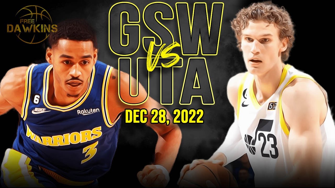 Golden State Warriors vs Utah Jazz Full Game Highlights | December 28 ...