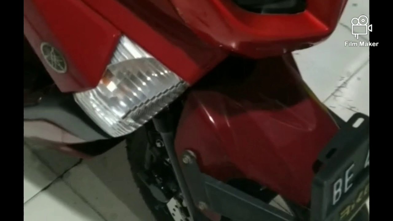 Wrapping Nmax Dark Red glossy - YouTube