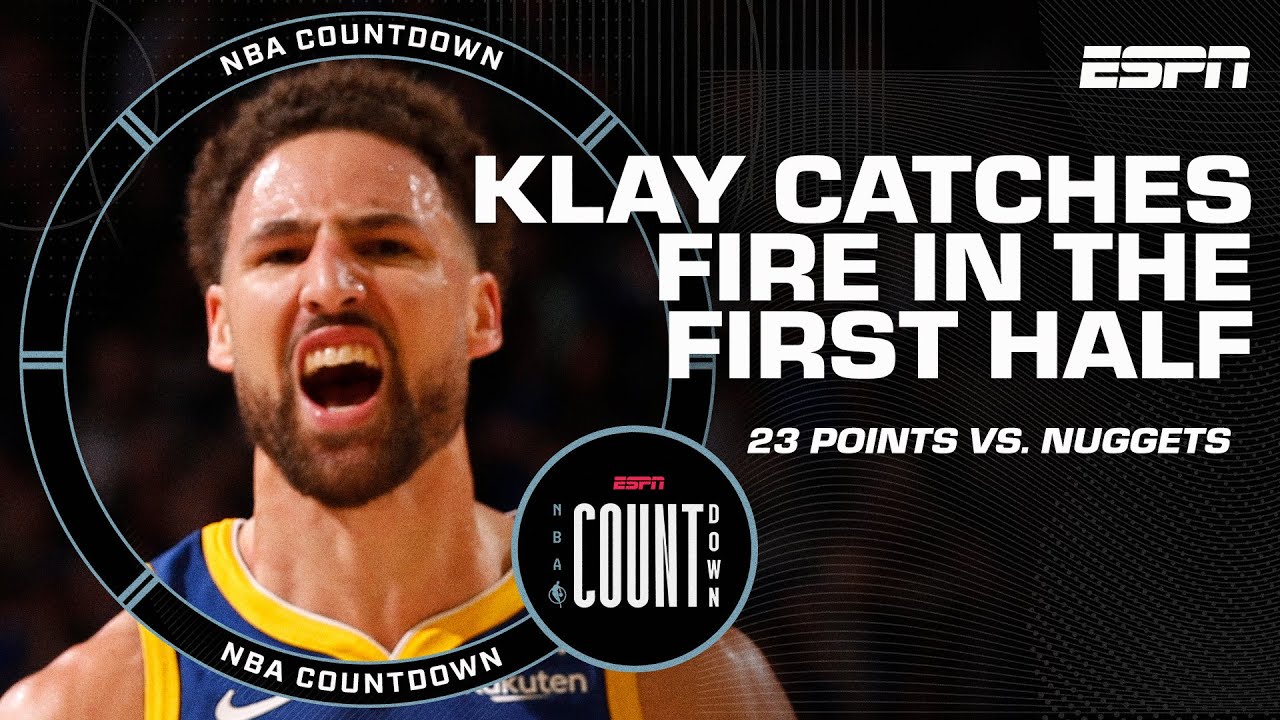 KLAY EXPLODES FOR 23 PTS in first half! 'I'm just happy for Klay' - Big ...
