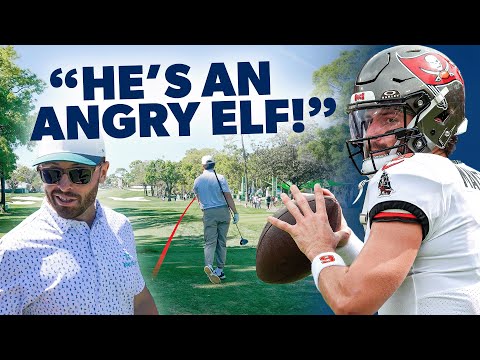 NFL quarterback Baker Mayfield mic'd up at Valspar Pro-Am (with Jordan Spieth)