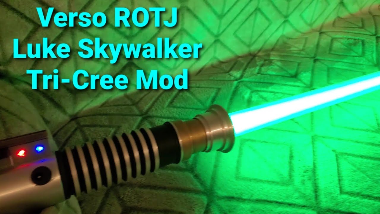 Verso ROTJ Luke Skywalker Tri-Cree Mod - YouTube