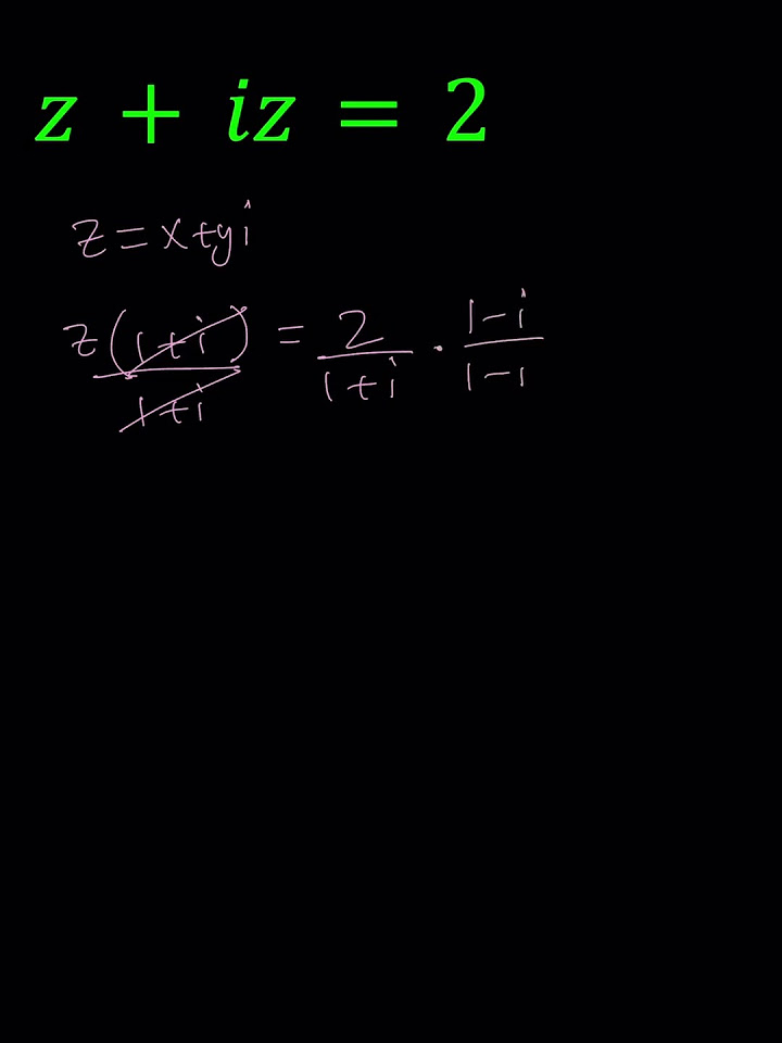A Complex Equation | Complex Numbers - YouTube