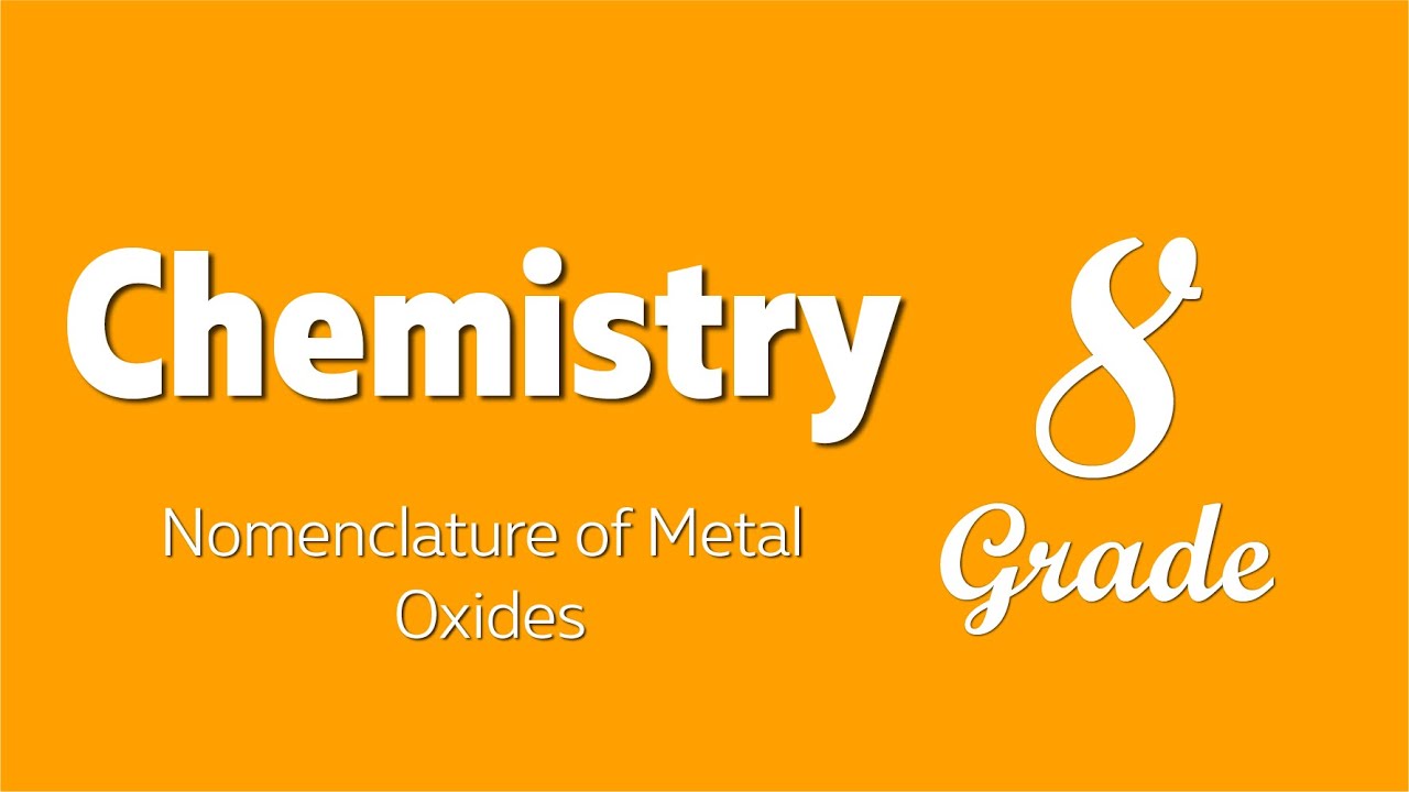 Chemistry 8 | Nomenclature of Metal Oxides - YouTube