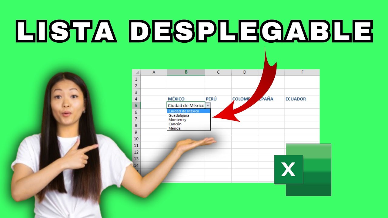 Cómo HACER LISTAS DESPLEGABLES en EXCEL (LISTA INDEPENDIENTE) - YouTube