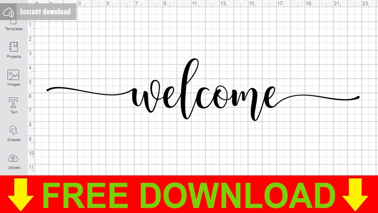 Welcome Svg Free Cut File for Cricut - YouTube
