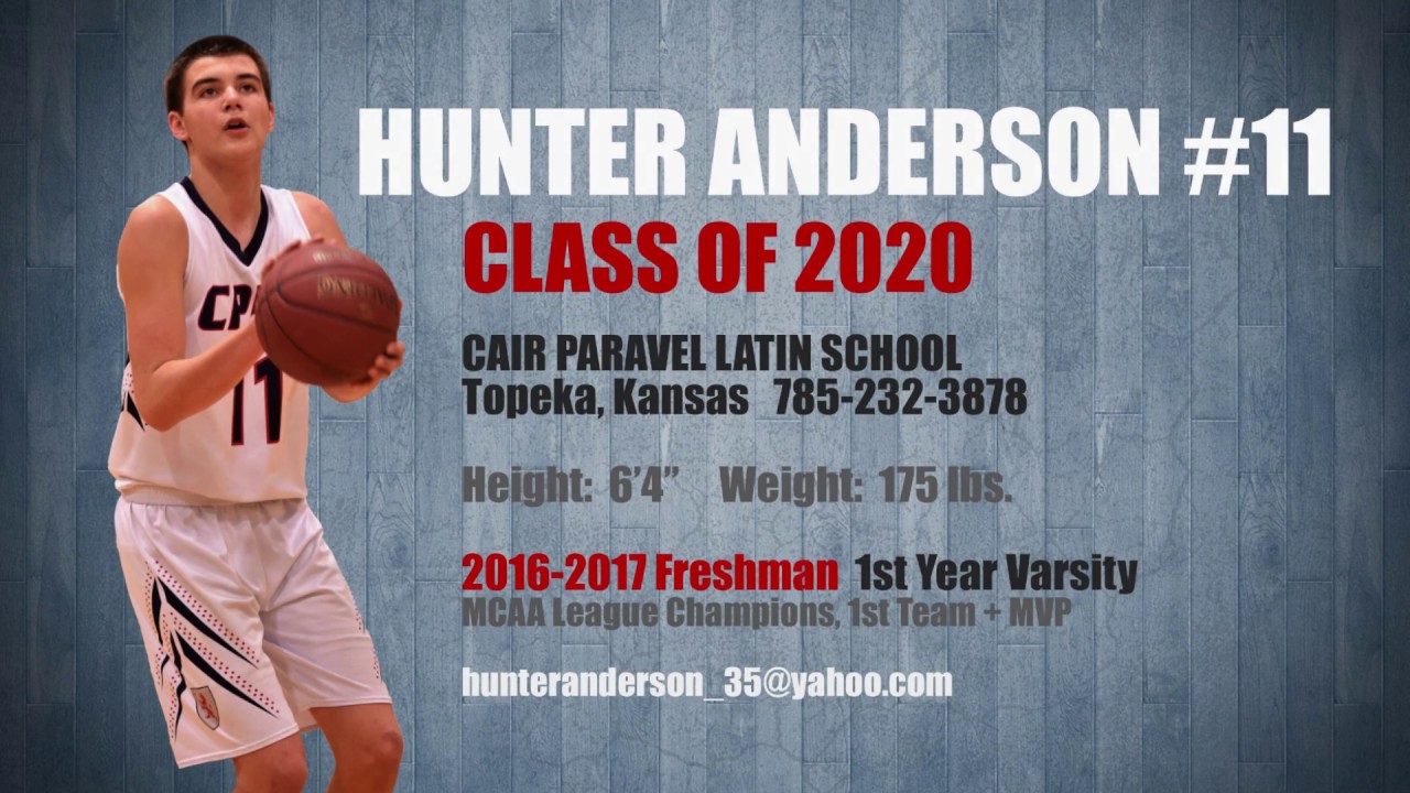 2016-17 Hunter Anderson Freshman Highlights - YouTube