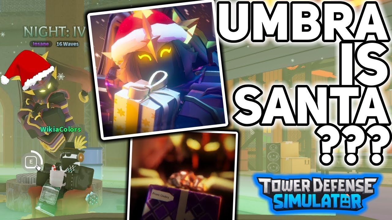 Umbra is secretly Santa? - Tower Defense Simulator - YouTube