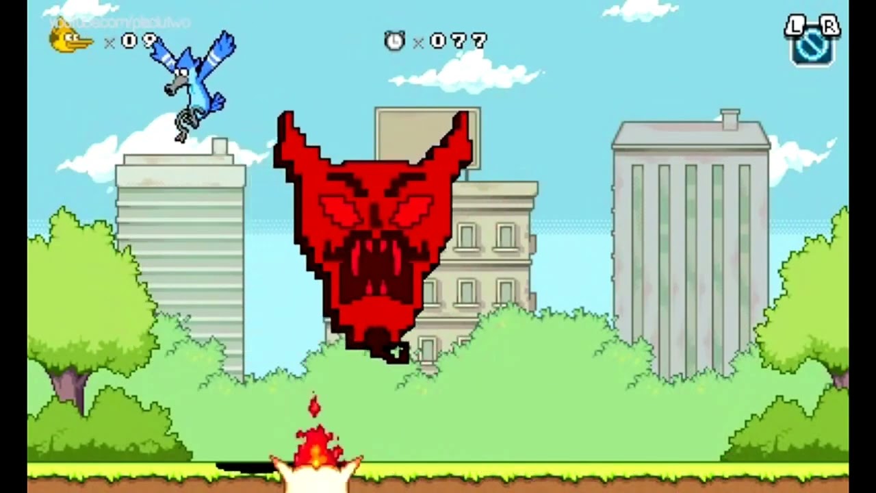 Regular Show Mordecai And Rigby In 8 Bit Land Final Boss
