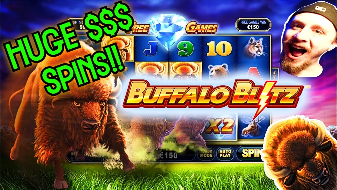 REAL MONEY HIGH STAKES SLOTS!!! Huge Buffalo Blitz Spins!!! - YouTube