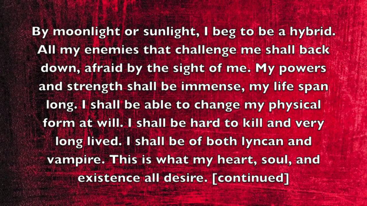 Underworld Hybrid Spell [Requested] - YouTube