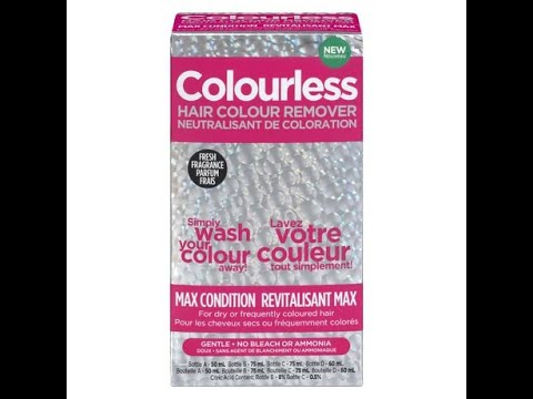 Colourless Hair Color Remover - YouTube