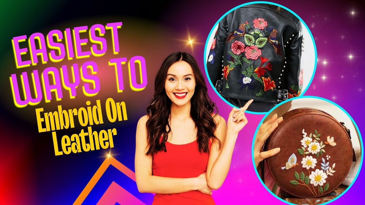 How To Embroider On Leather??Easiest Expert Tips - YouTube
