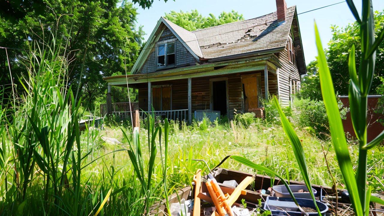 Grass Cutting Escapade: Cutting Overgrown Lawn, Overgrown Yard Clean Up ...