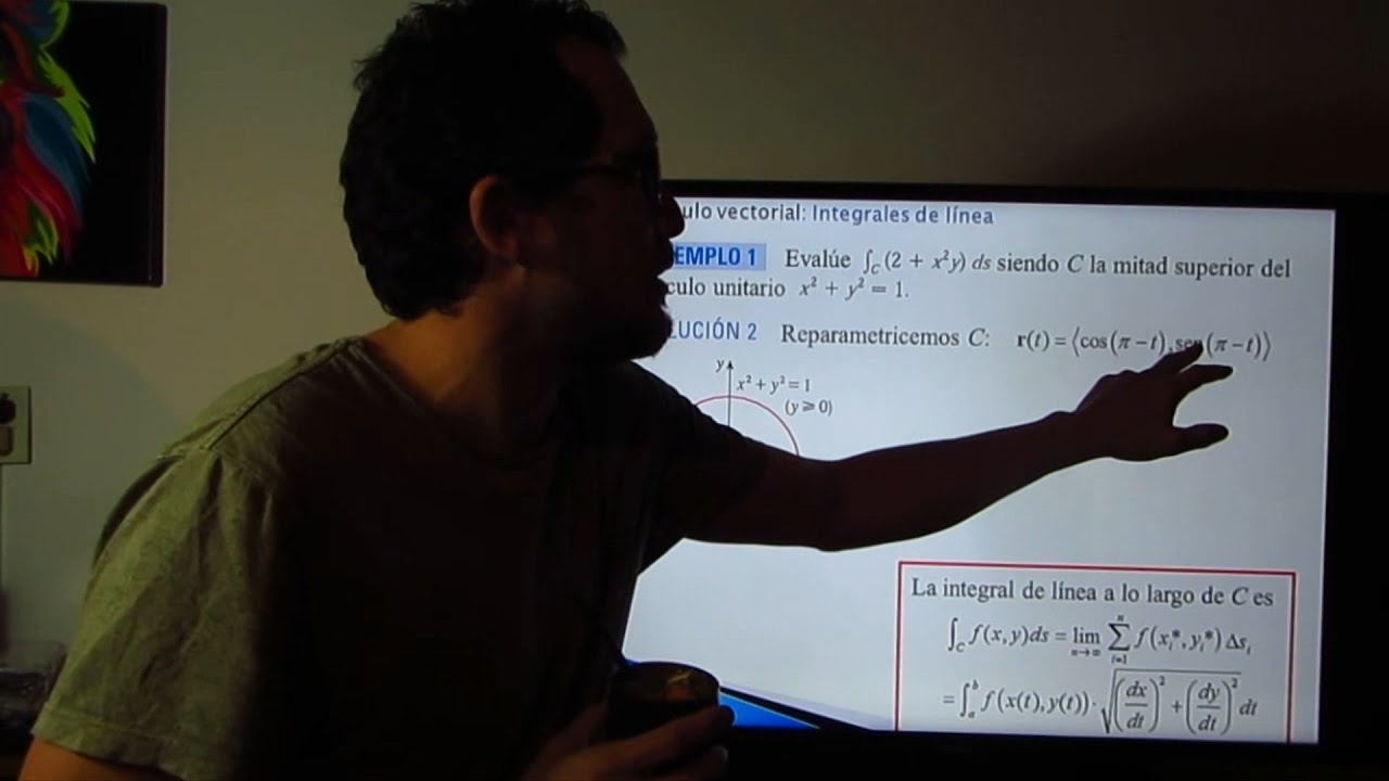 AM2 Clase21c Ejemplo de integral de linea (curvilínea) - YouTube