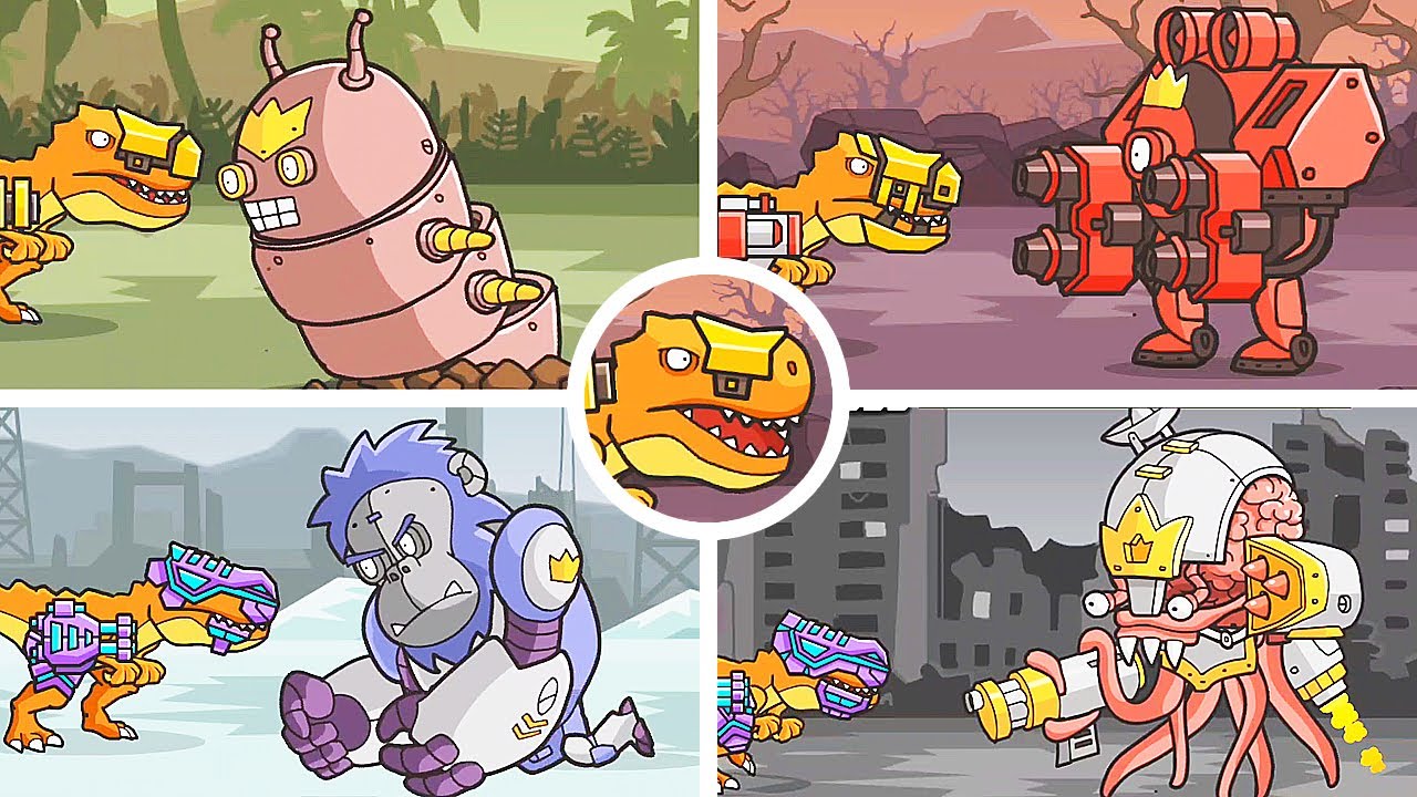 CyberDino: T-Rex vs Robots | Eftsei Gaming - YouTube