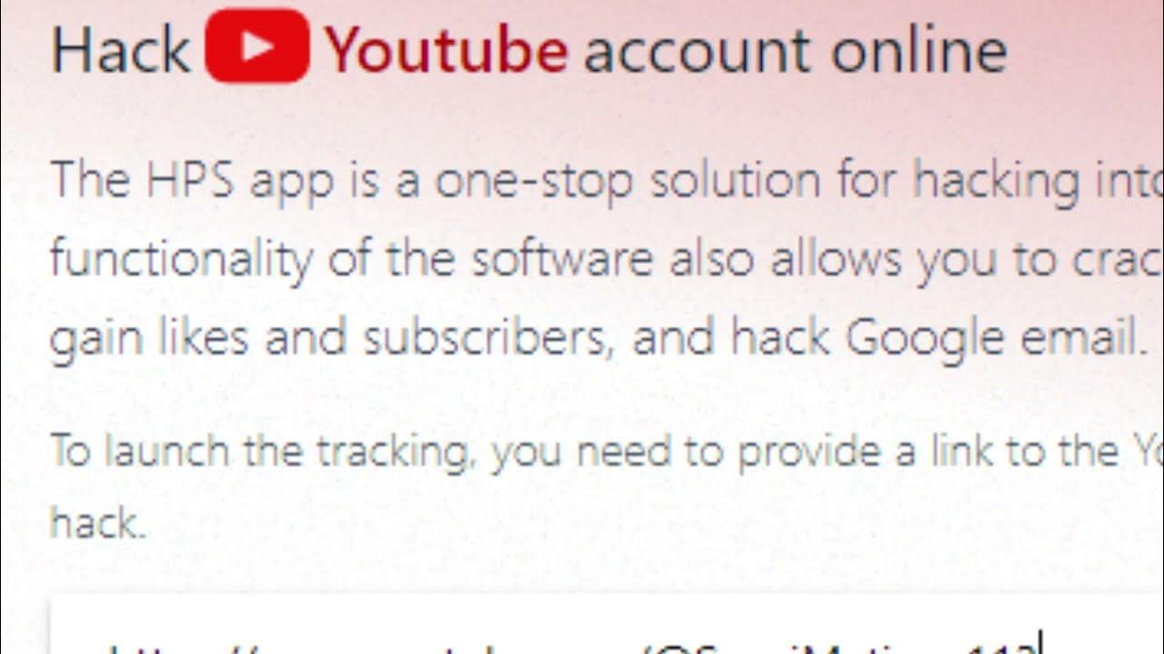 Hack Any YouTube Channel With Our New Website! - YouTube