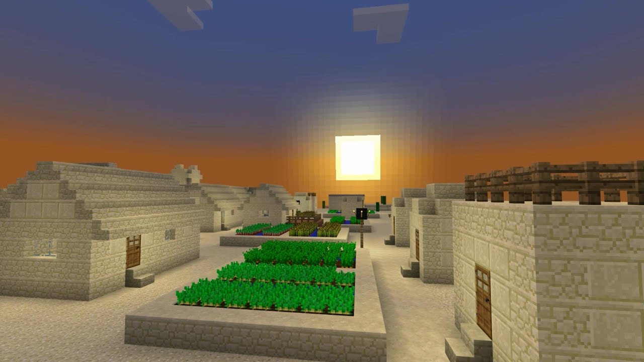 Antigua aldea de desierto minecraft - YouTube