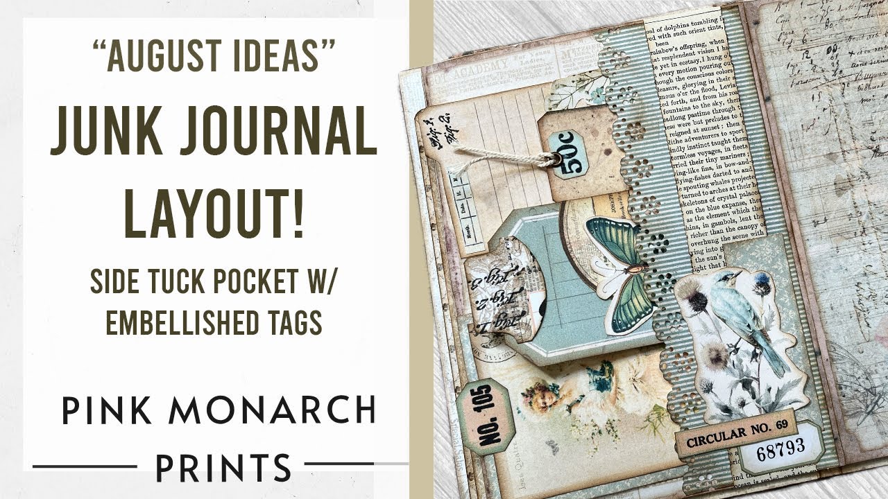 Page Layout #2! This is an easy Side Tuck Pocket with Several Tags ...