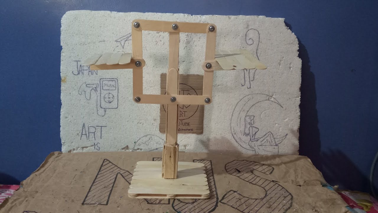 robo scale balance with Popsicle sticks lNJSl - YouTube