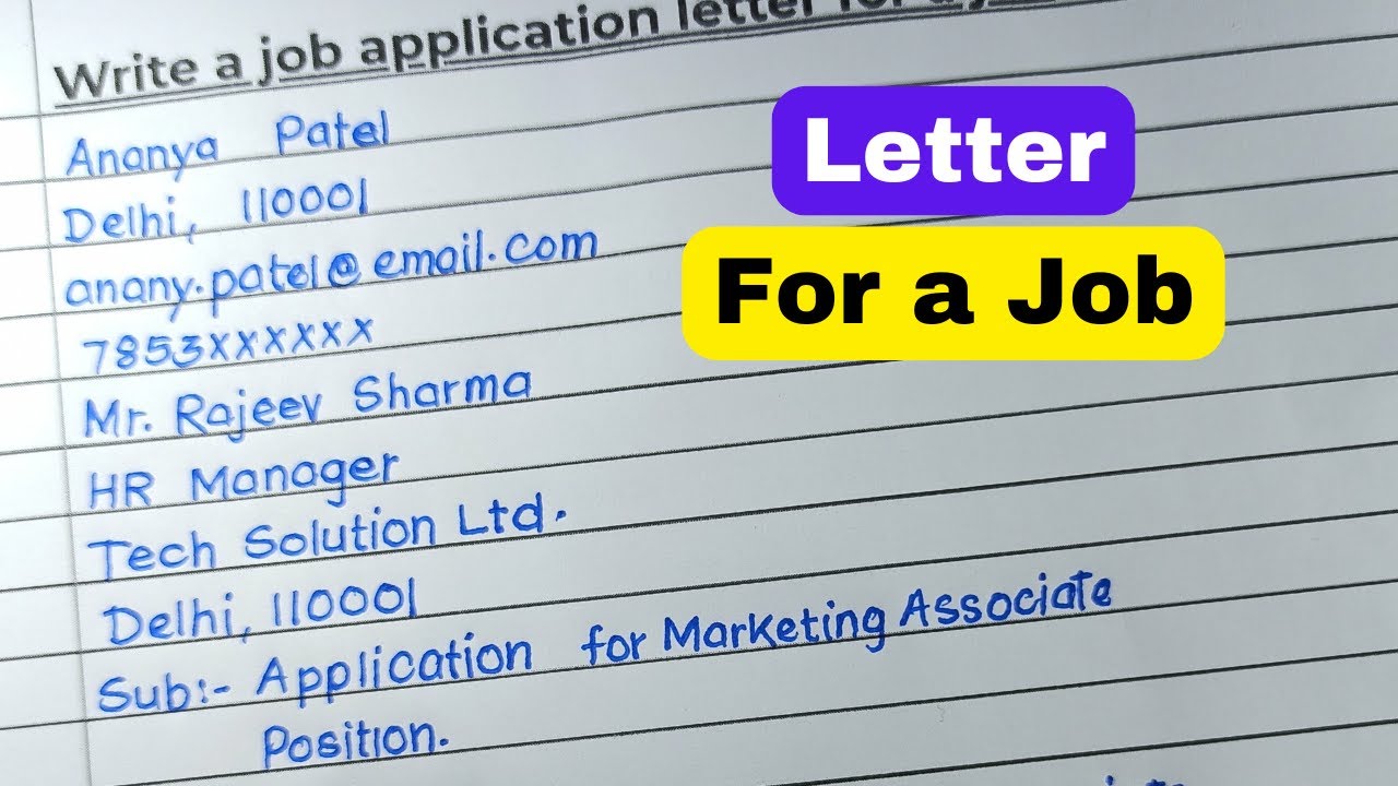 How to Write a Job Application Letter | Tips & Format for Success ...