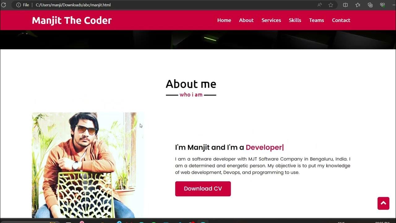 Portfolio Website Part 2 Css Html Webdesign Javascript Webdevelopment Portfolio Website