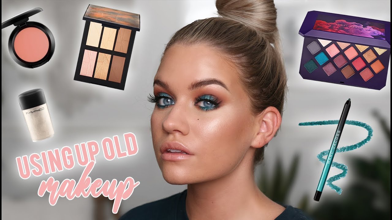 USING UP OLD MAKEUP...PROJECT THROWBACK | Samantha Ravndahl - YouTube