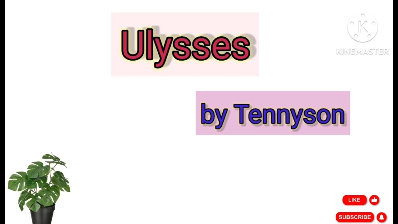 Ulysses by Tennyson #definition #english_literature #educational - YouTube