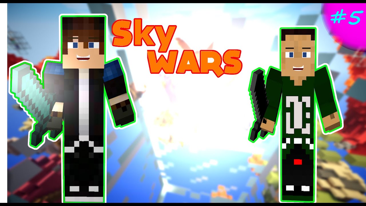 Minecraft SkyWars #5-Nowe intro , nowy skin?! w./MathiGaming - YouTube