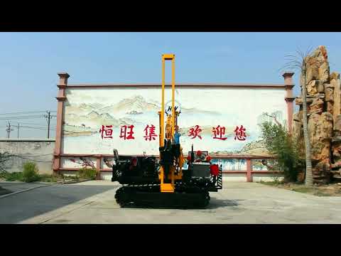 Loader type pile driver operation videos - YouTube