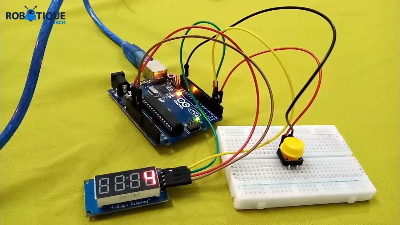 Create a stopwatch with Arduino and TM1637 display - YouTube