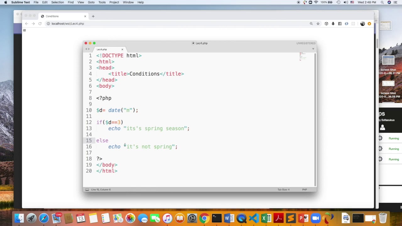 Php Lecture 4 Conditional Statements And Loops Youtube 1757
