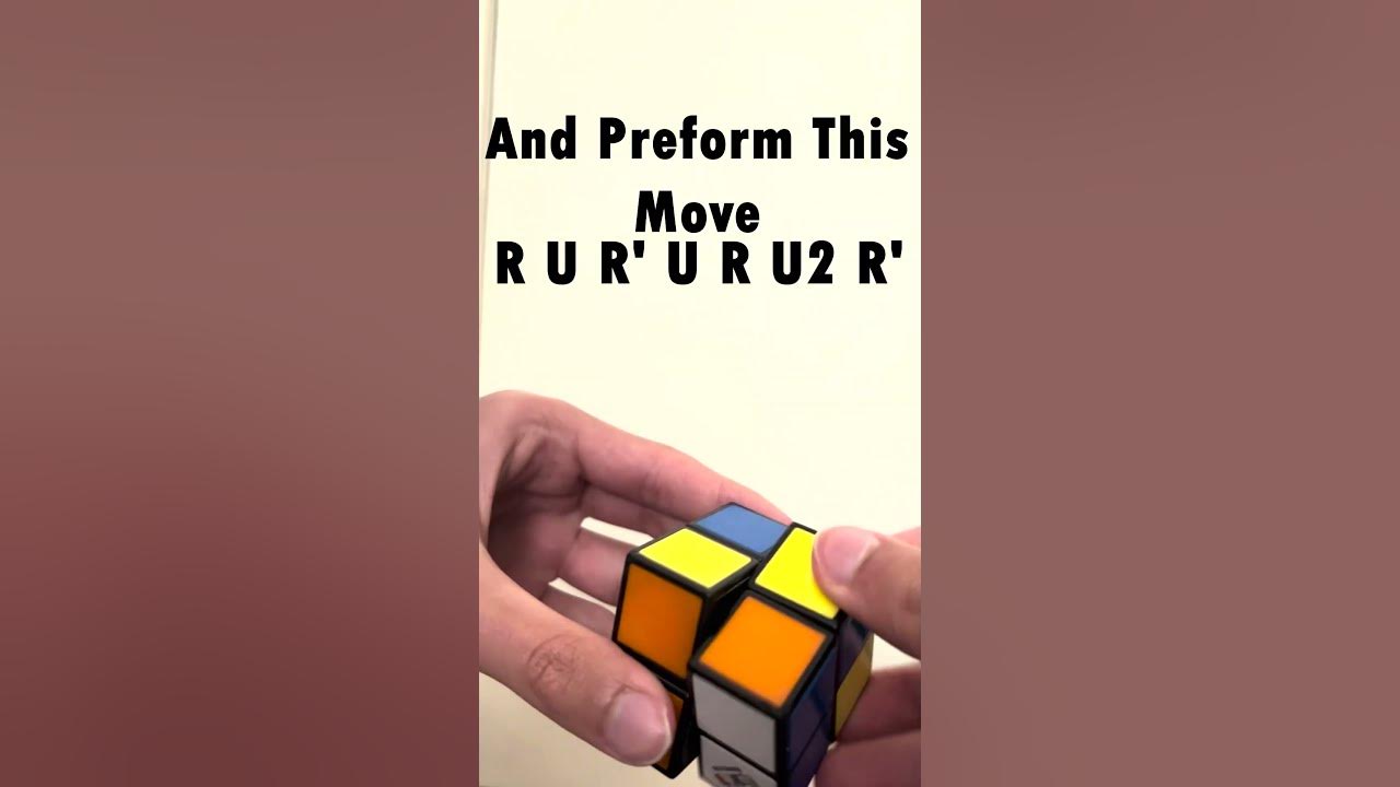 How To Solve 2x2 Rubik's Cube In 3 Moves - YouTube