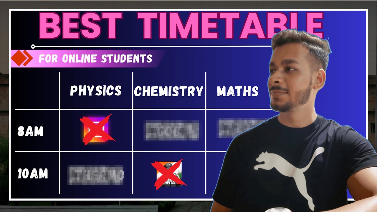 What's The PERFECT Time Table for JEE & NEET 2026/27 Online Students ...