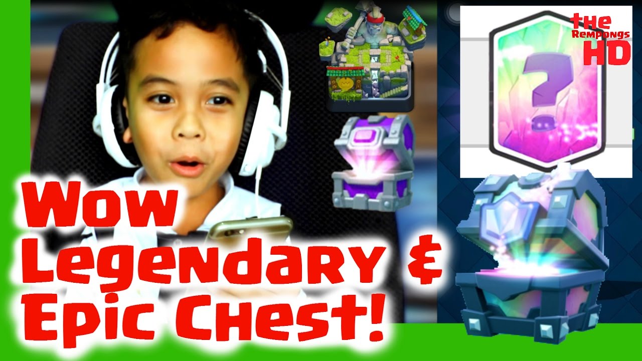Buka Legendary Chest & Epic Chest - Game Clash Royale Supercell ...