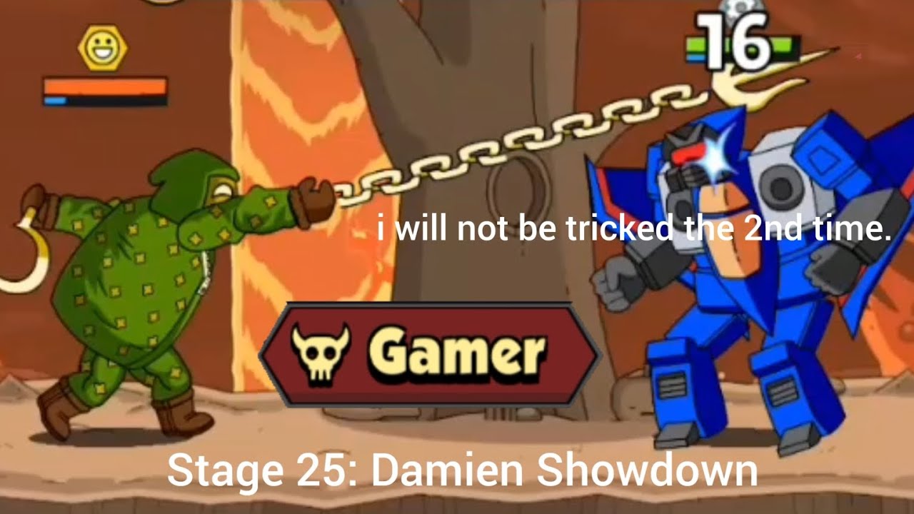 Punch TV Gamer mode stage 25: Damien Showdown - YouTube